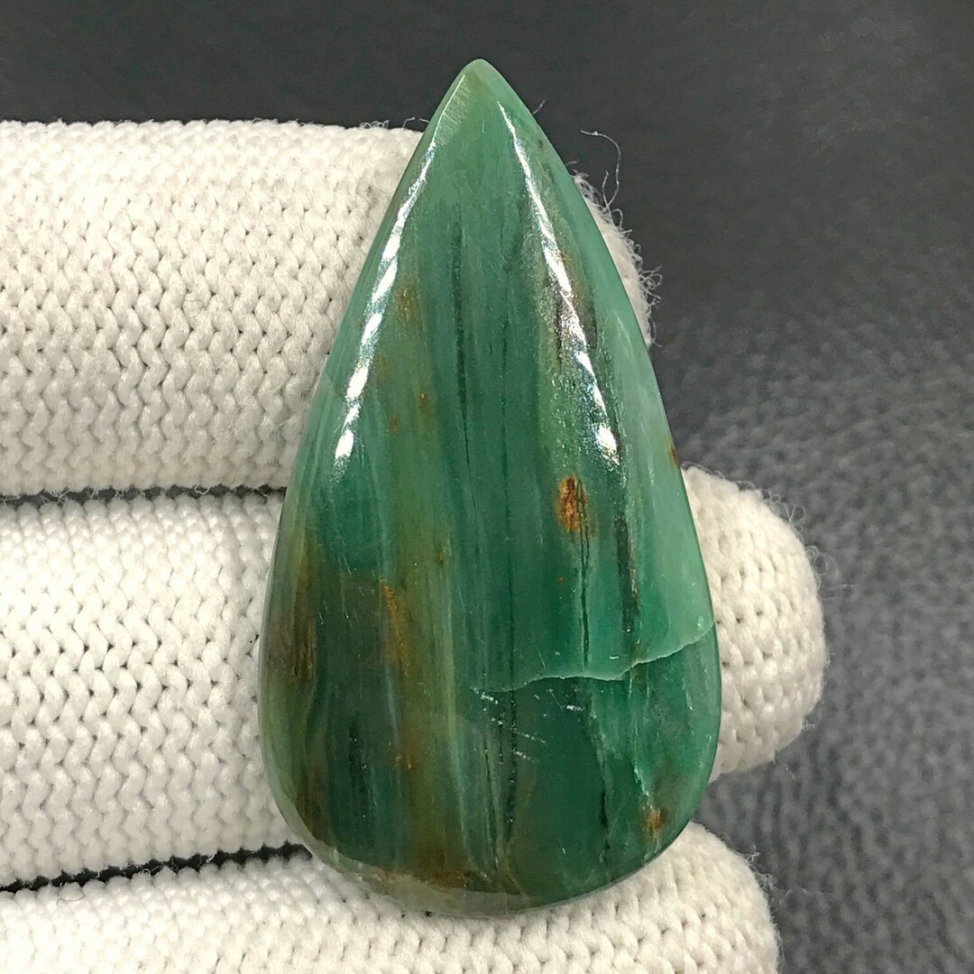 Gary Green Jasper Cabochon...larsonite Cabochon...pear Cabochon ...