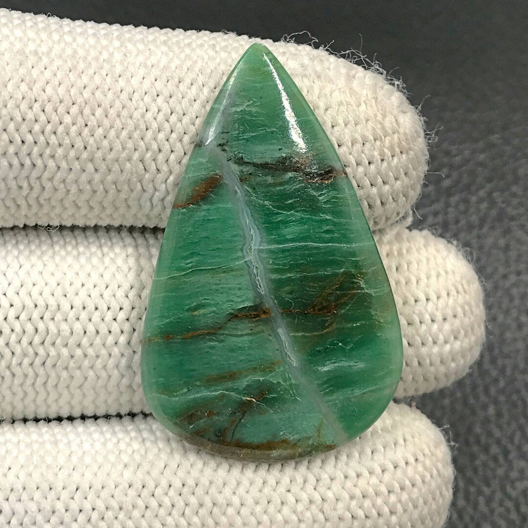 Gary Green Jasper Cabochon...larsonite Cabochon...pear Cabochon ...