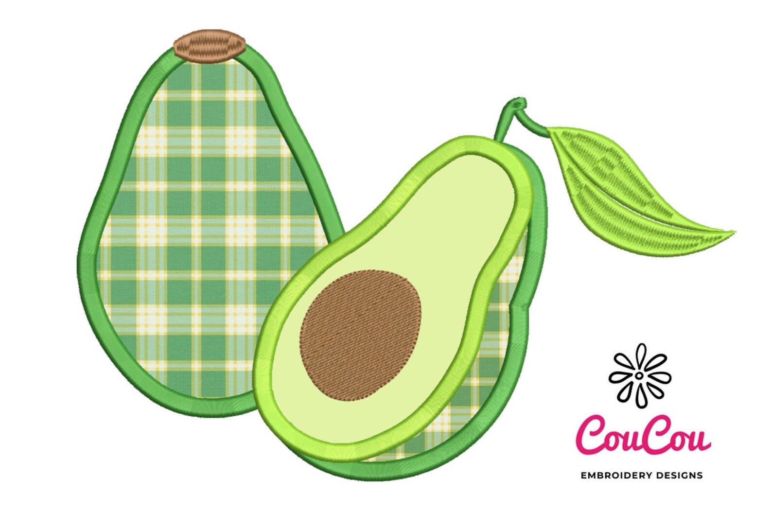Avocado Applique - Machine Embroidery Design, Embroidery Patterns ...