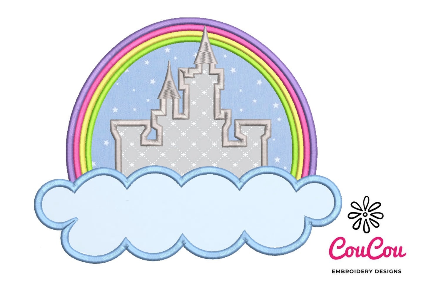 Magic Castle Applique Machine Embroidery Design Embroidery - Etsy