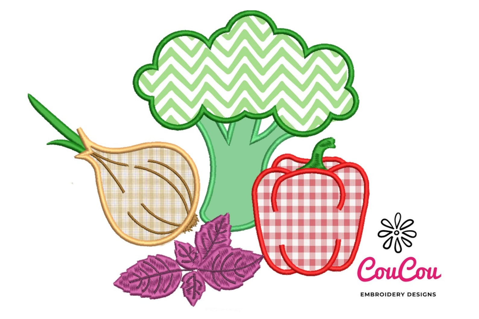 Cute Vegetables Applique Machine Embroidery Design | Etsy