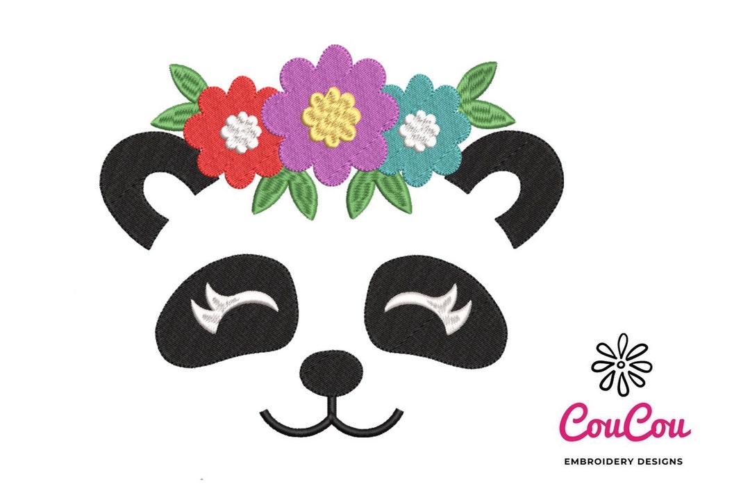 Panda Bear Embroidery - Machine Embroidery Design, Embroidery Patterns ...
