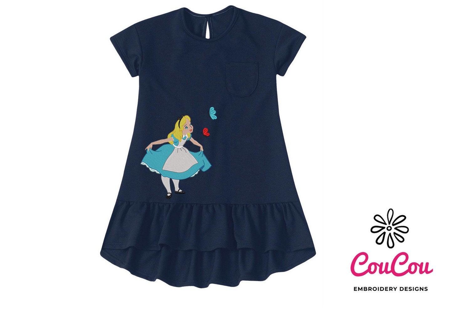 Alice in Wonderland Embroidery - Machine Embroidery Design, Embroidery ...