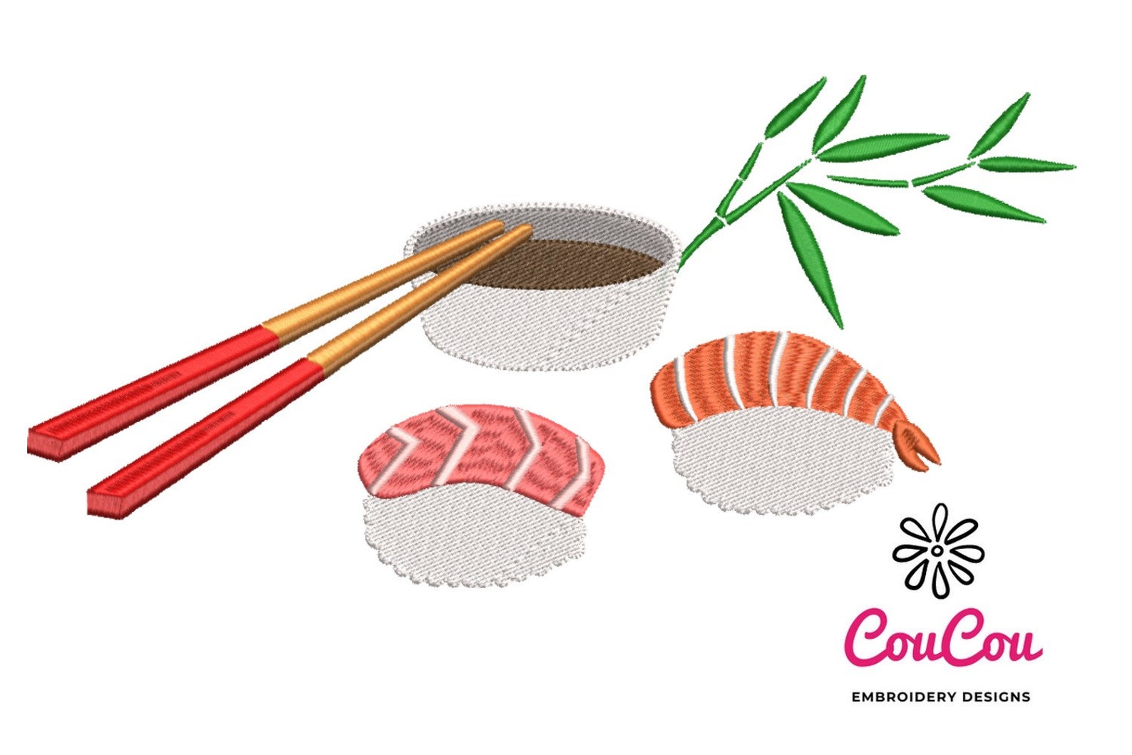 Sushi Embroidery - Machine Embroidery Design, Embroidery Patterns ...
