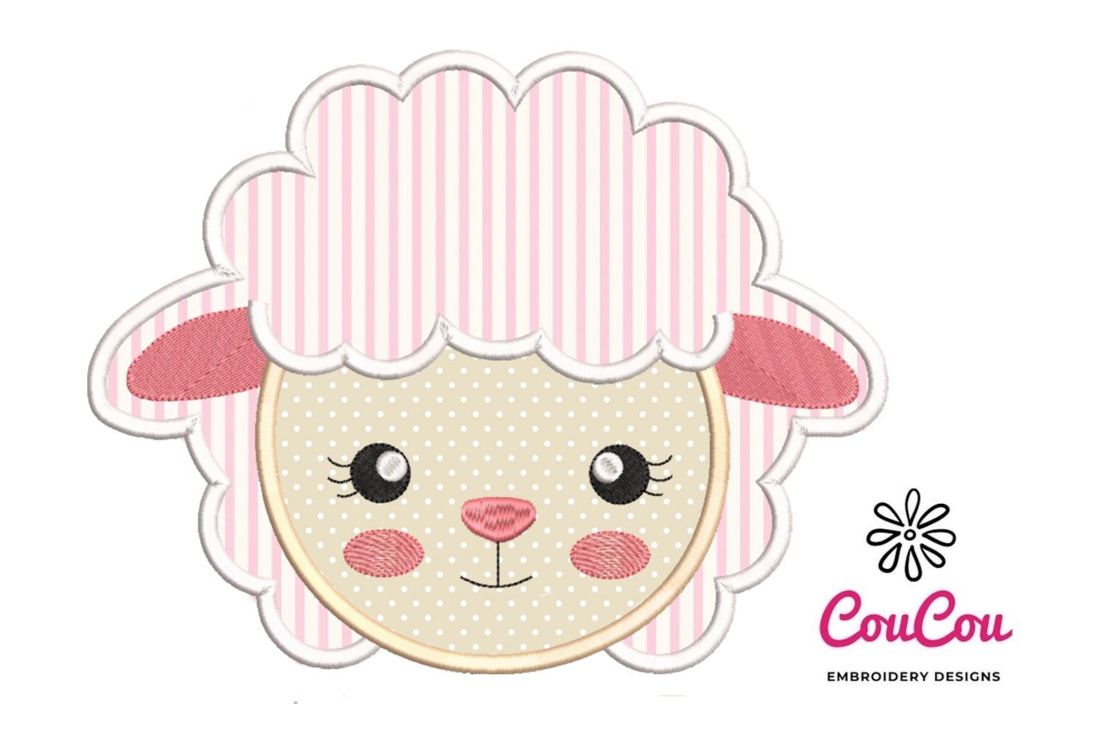 Cute Sheep Applique - Machine Embroidery Design, Embroidery Patterns ...