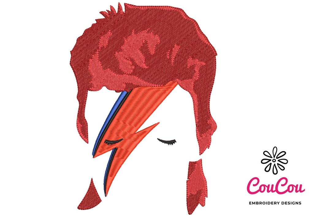 David Bowie Embroidery - Machine Embroidery Design, Embroidery Patterns ...