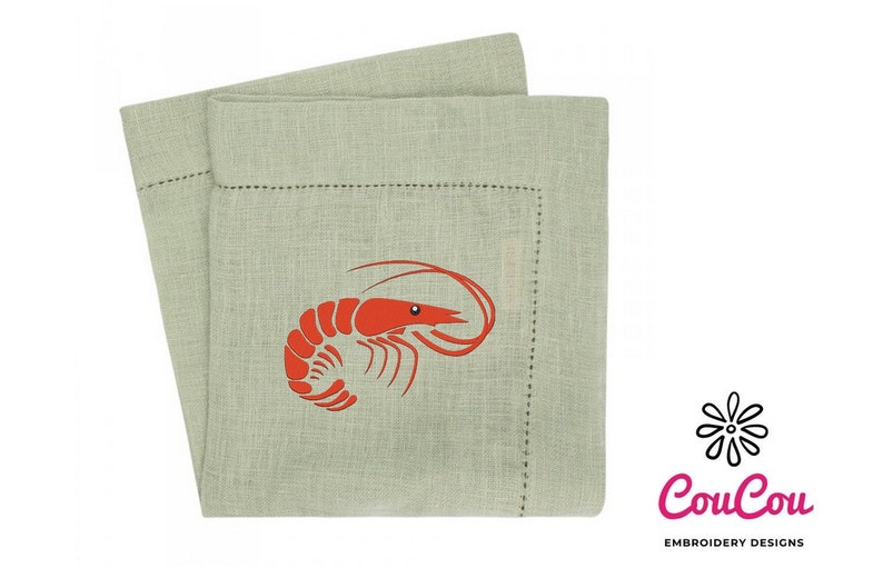 Shrimp Embroidery - Machine Embroidery Design, Embroidery Patterns ...