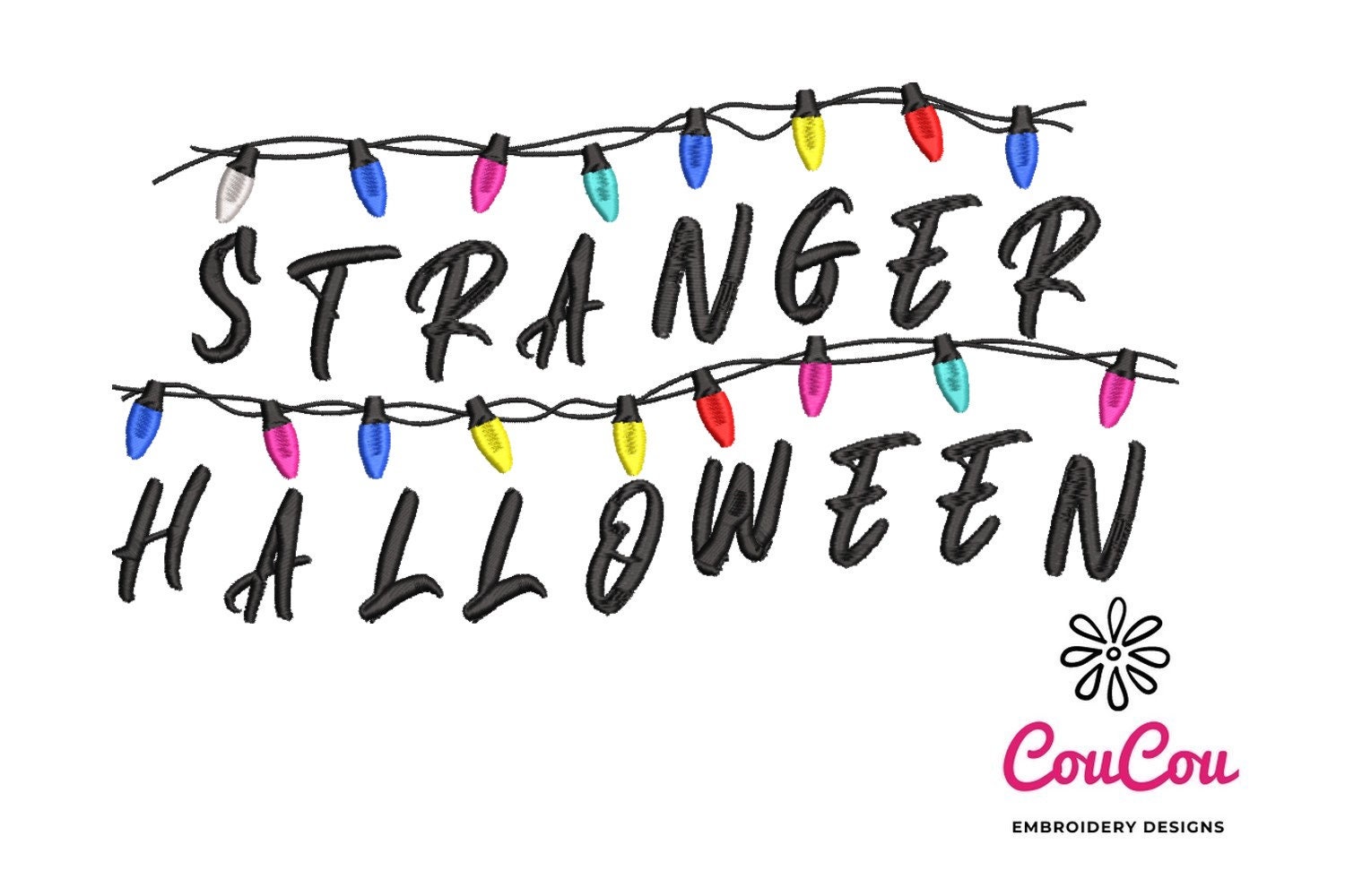 Stranger Halloween Embroidery - Machine Embroidery Design, Embroidery ...
