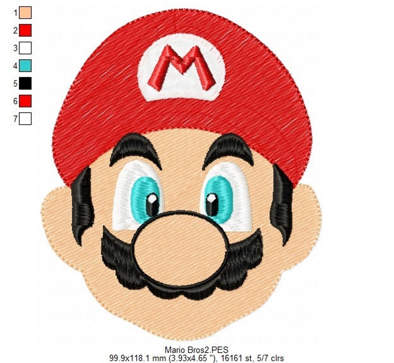 Mario Bros Embroidery Machine Embroidery Design Embroidery - Etsy