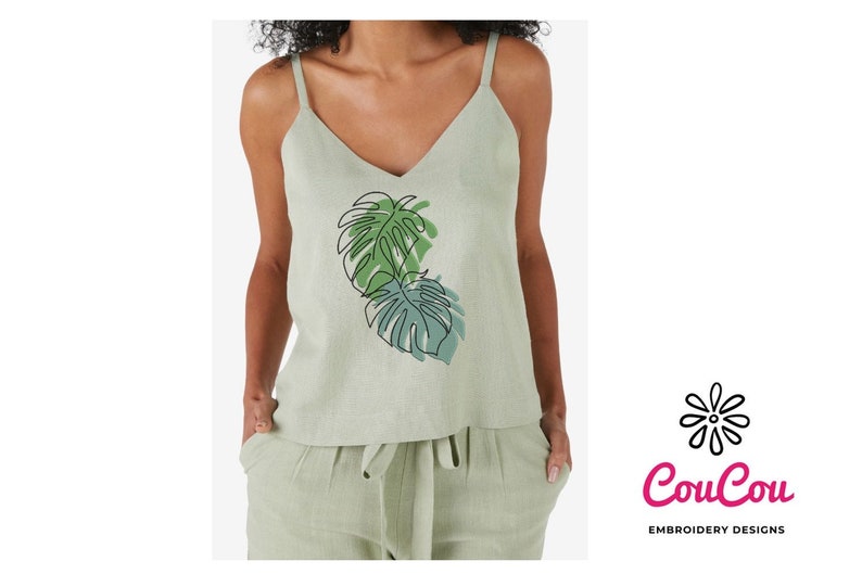 Swiss Cheese Plant Embroidery Machine Embroidery Design - Etsy