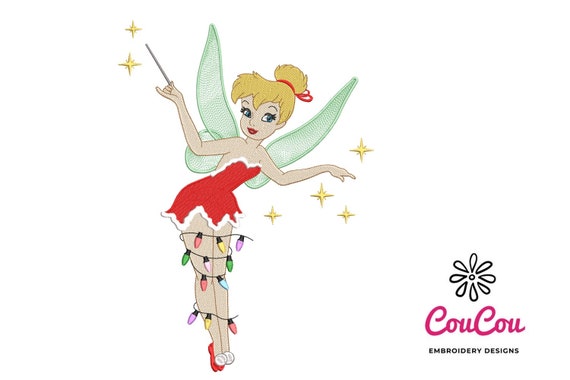 Tinkerbell Applique Machine Embroidery Design