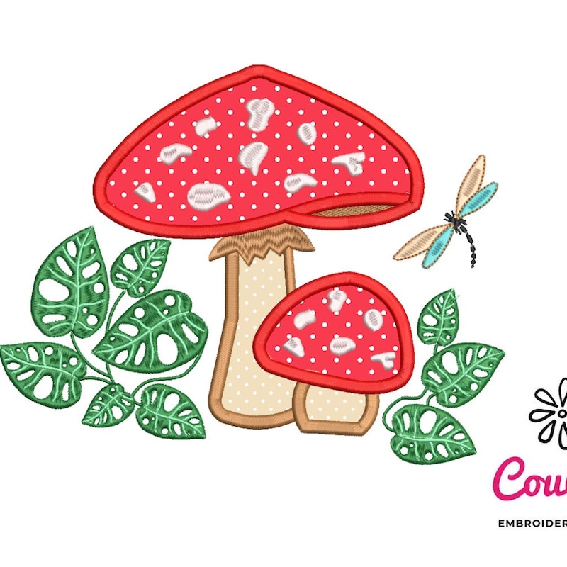 Mushroom Applique - Etsy