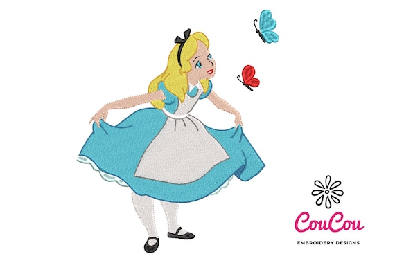 Alice in Wonderland Embroidery Machine Embroidery Design - Etsy