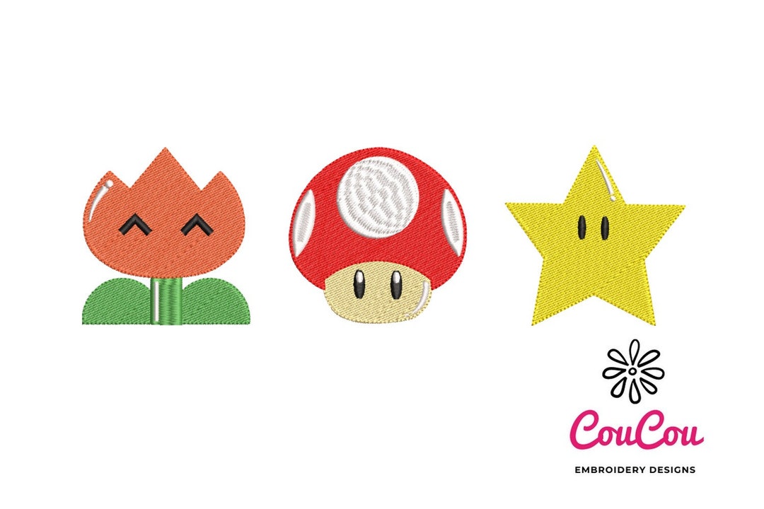 Mario Bros Friends Embroidery - Machine Embroidery Design, Embroidery ...