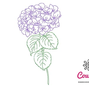Hydrangea Embroidery - Machine Embroidery Design, Embroidery Patterns ...