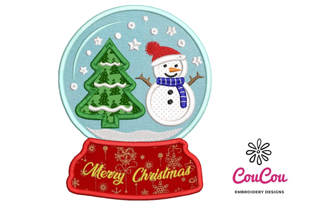 Snowball Applique - Machine Embroidery Design, Embroidery Patterns ...