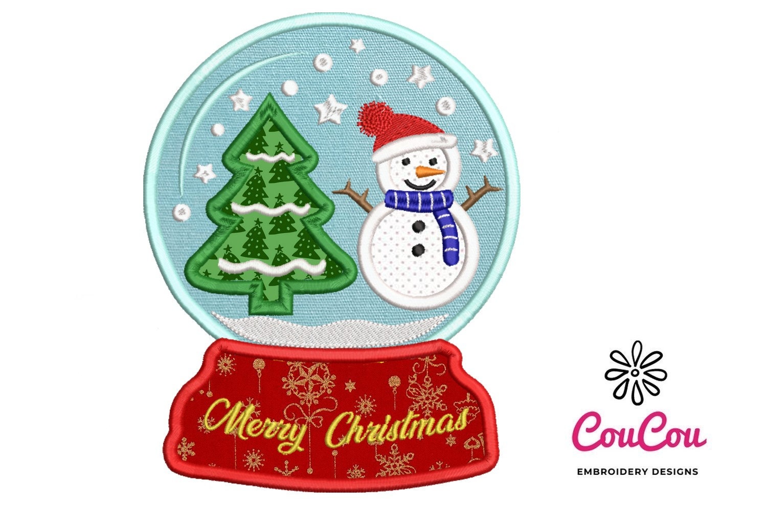 Snowball Applique - Machine Embroidery Design, Embroidery Patterns ...