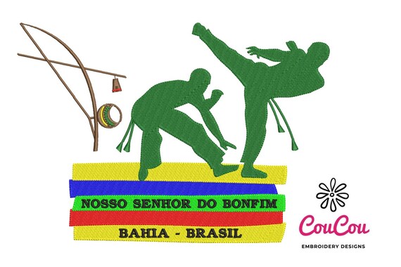 Capoeira Embroidery Machine Embroidery Design Embroidery | Etsy