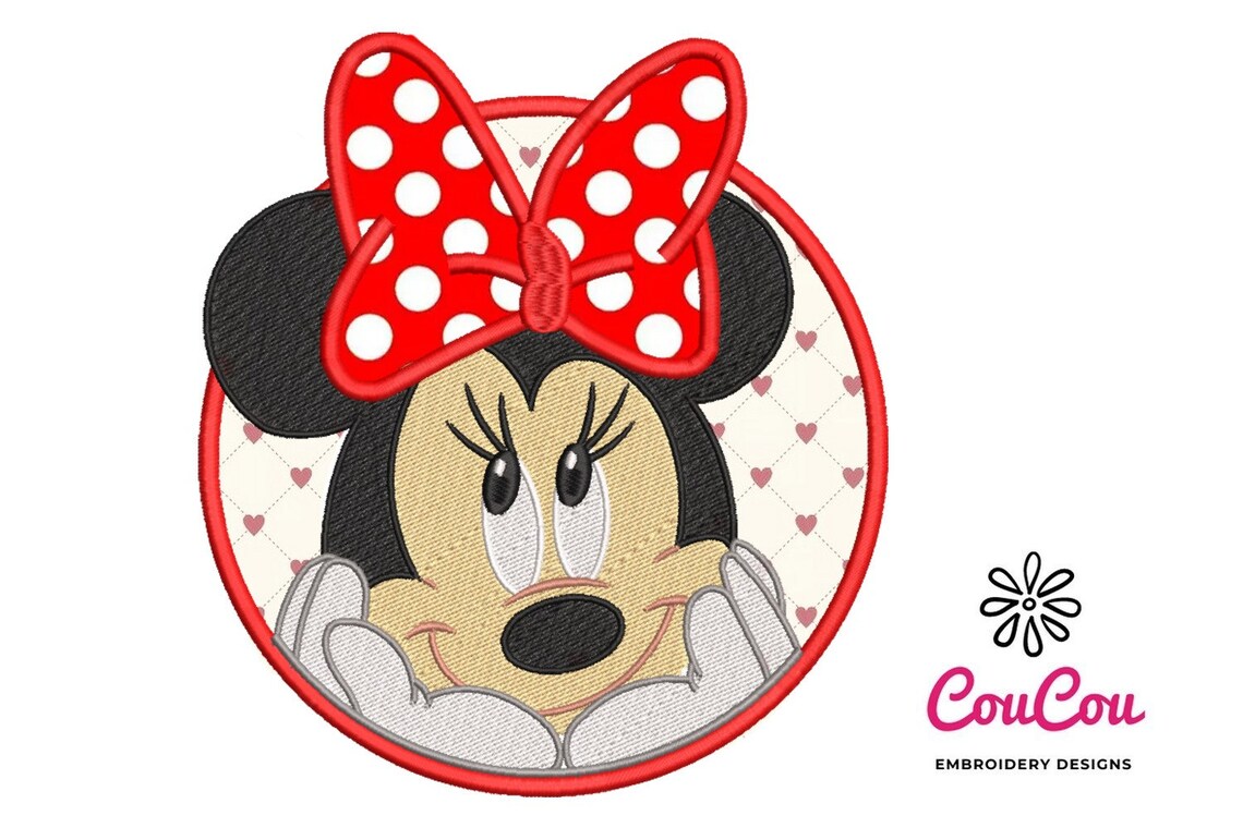 Minnie Mouse Applique - Machine Embroidery Design, Embroidery Patterns ...