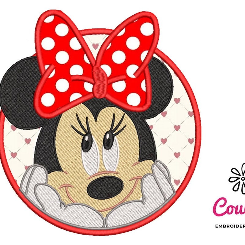 Minnie Mouse Embroidery Design - Etsy