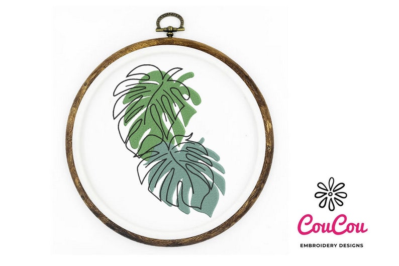 Swiss Cheese Plant Embroidery Machine Embroidery Design - Etsy