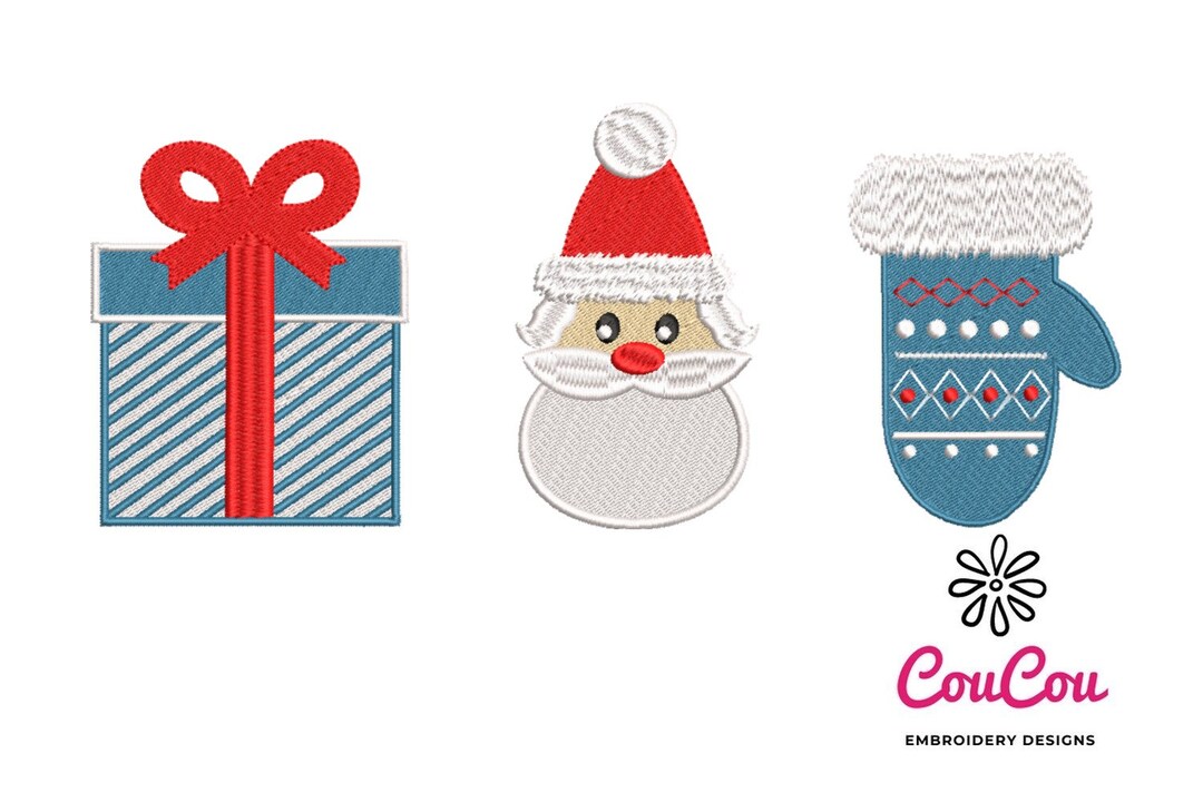 Christmas Icons Embroidery - Machine Embroidery Design, Embroidery ...