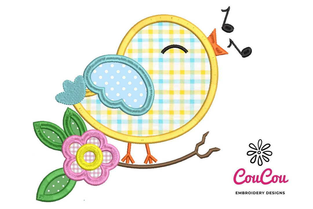 Little Bird Applique - Machine Embroidery Design, Embroidery Patterns ...
