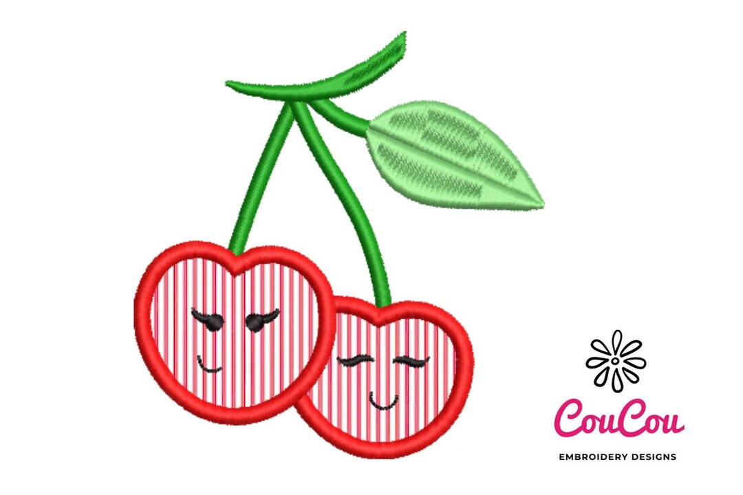 Cherry Applique - Machine Embroidery Design, Embroidery Patterns ...