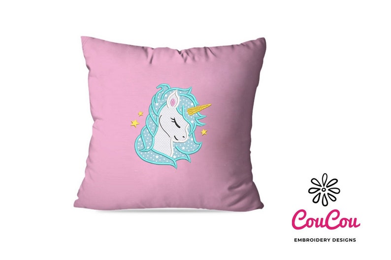 My Dear Unicorn Applique - Machine Embroidery Design, Embroidery Patterns, Embroidery Files ...