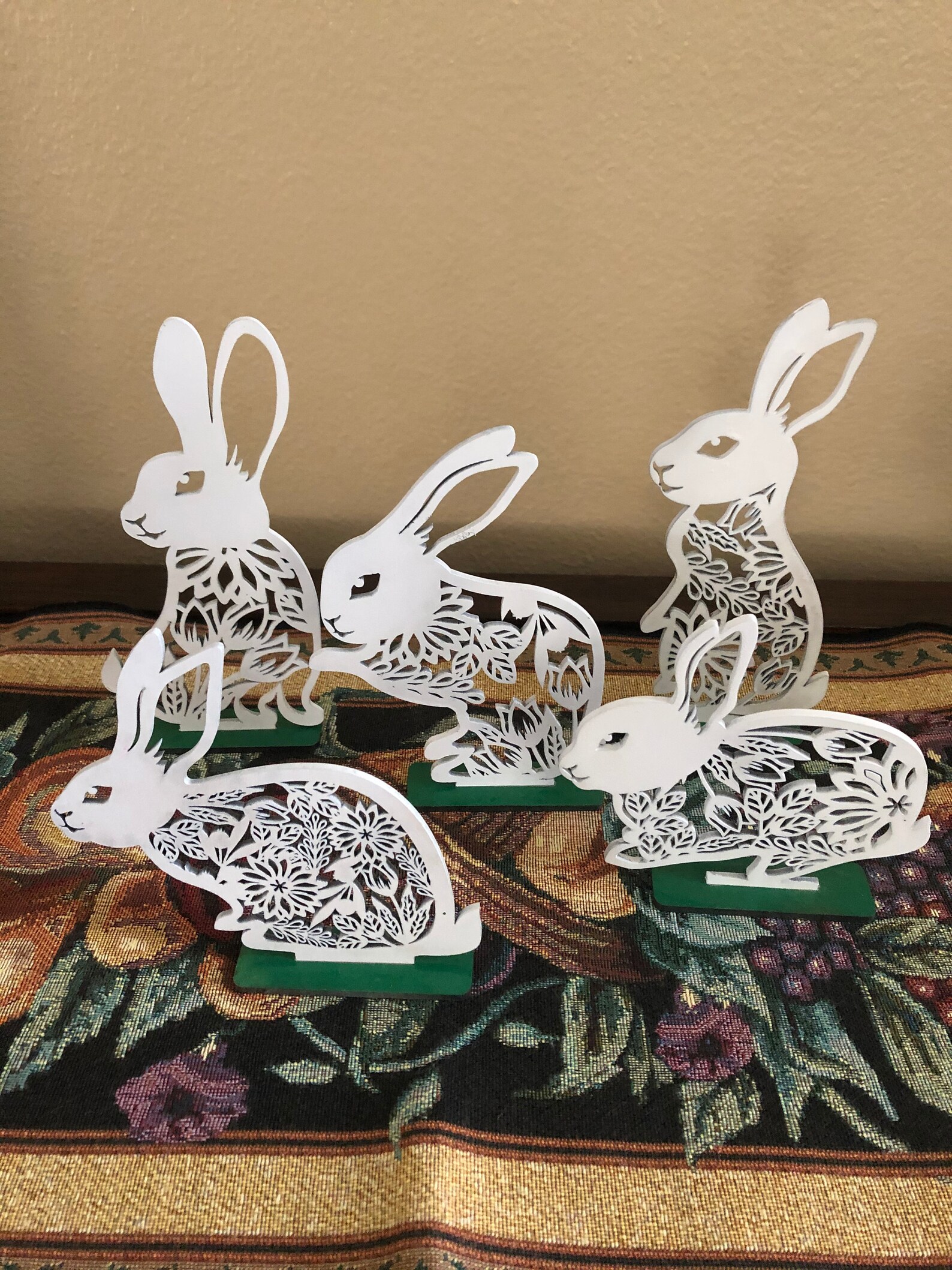 Easter Bunny Table Top Set. - Etsy