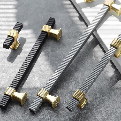Modern Square Cabinet Handles Knobs Black Drawer Pulls Oil - Etsy