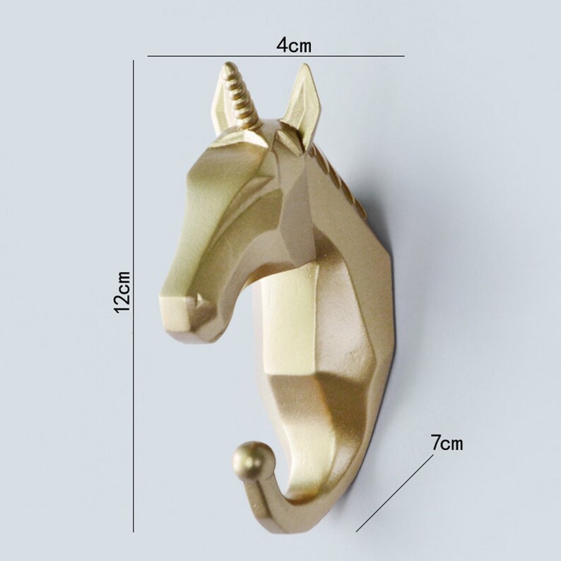 Gold Animal Decorative Wall Hooks Handmade Coat Hangers Racks | Etsy