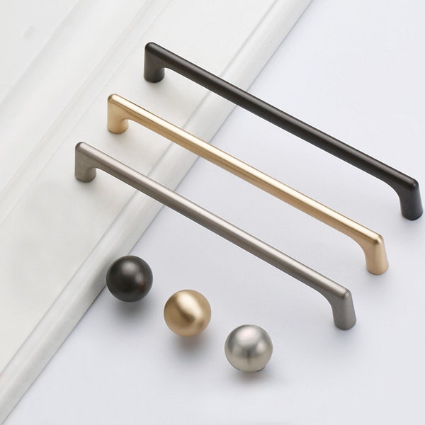 Brushed Nickel Cabinet Pulls - Etsy