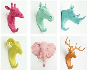 Colorful Wall Hooks - Etsy