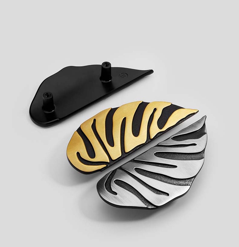 Creative Leaf Handle Solid Brass Drawer Pull Luxurious - Etsy