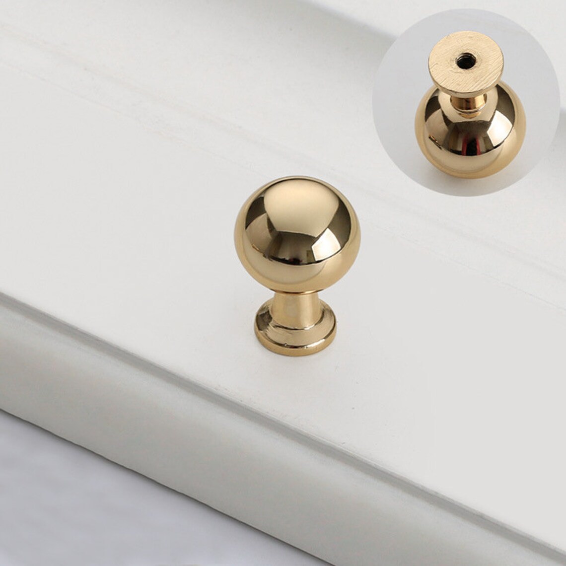 Gold Black Round T Bar Pulls Drawer Knobs Modern Polished | Etsy
