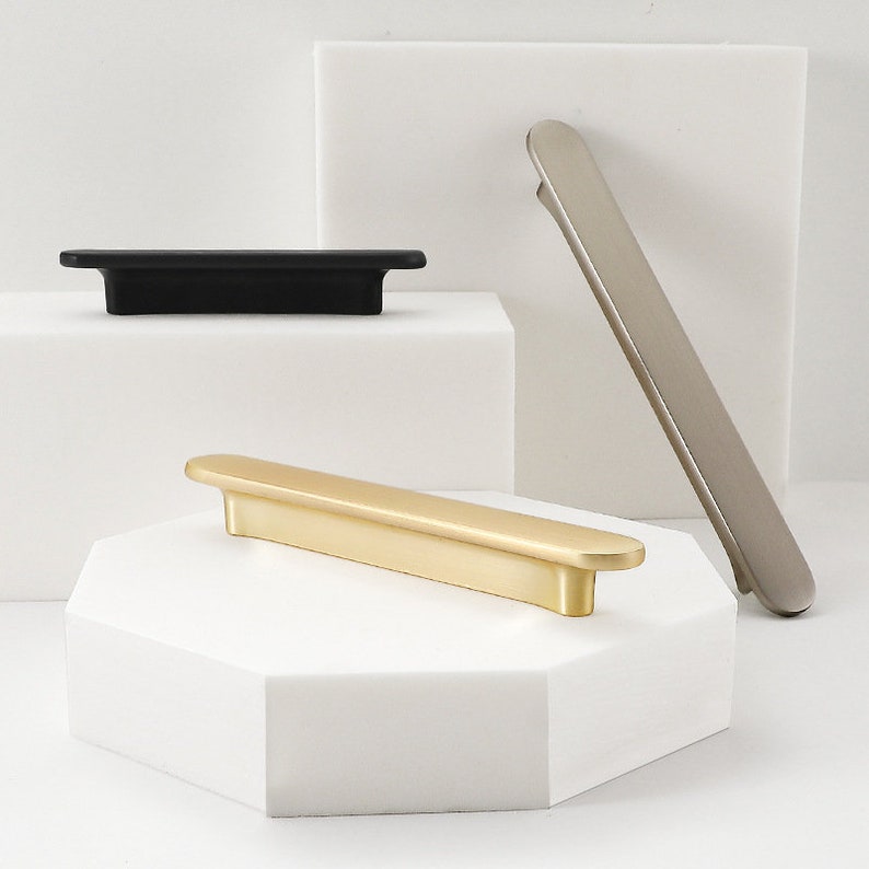 Modern Design Gold Drawer Wardrobe Pulls Black Dresser Knobs - Etsy