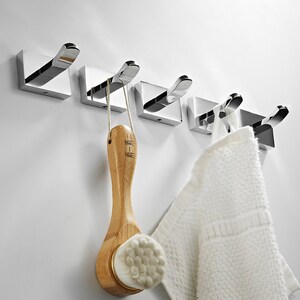 Modern Square Brass Metal Hooks Gold Silver Wall Hooks Black - Etsy