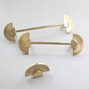 Solid Brass Cabinet Handles Fan-shaped Kitchen Cabinet Pull - Etsy