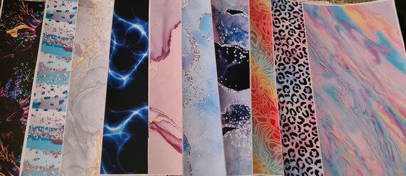 Adhesive Vinyl Sample Pack Vinyl Heat Transfer Vinyl Printed - Etsy