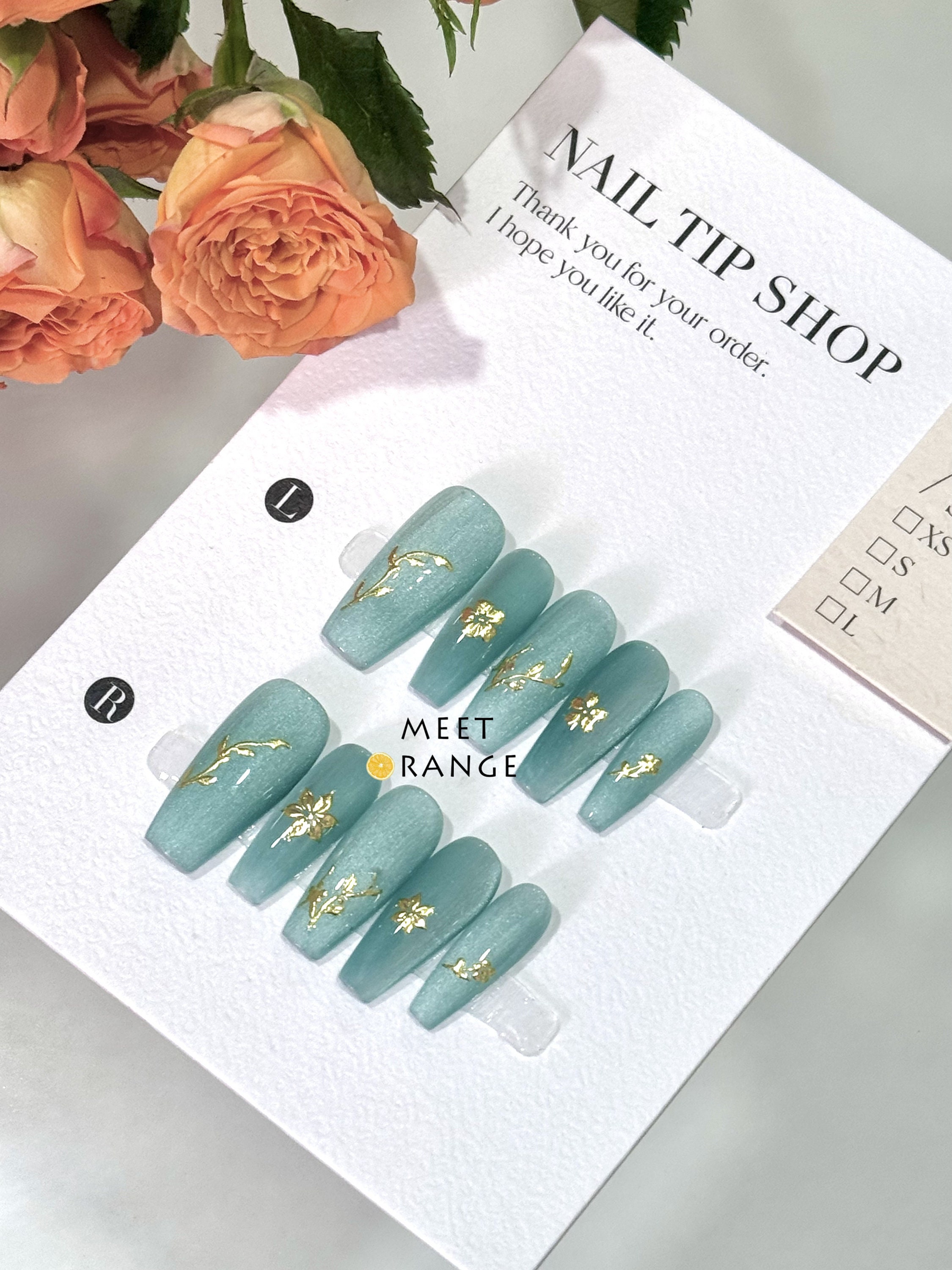 50-chinese Style Nails, Handmade Nails, Flower Nails, Azure Nails ...