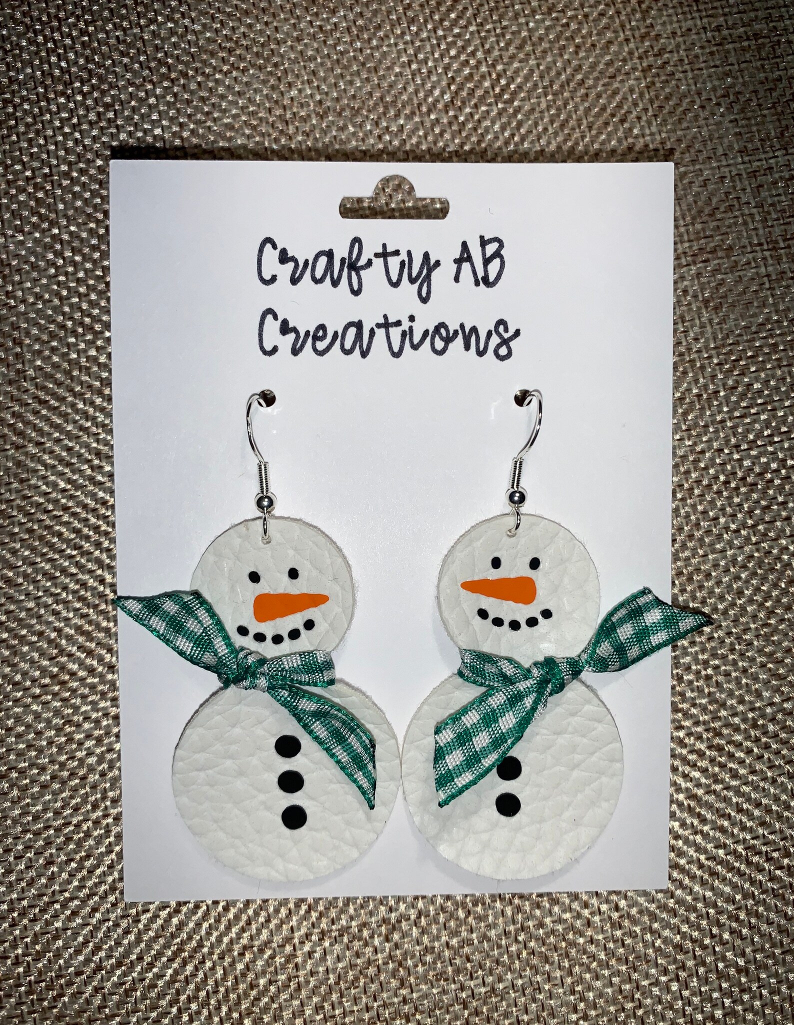Snowman Earrings - Etsy