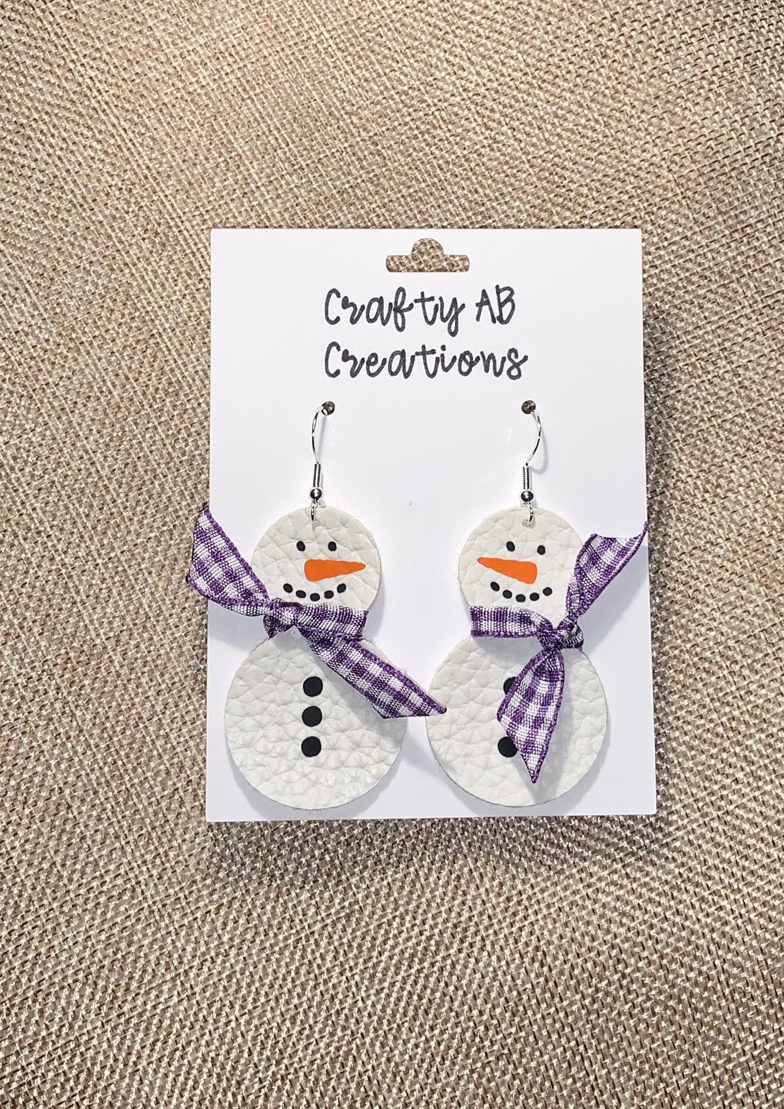 Snowman Earrings - Etsy