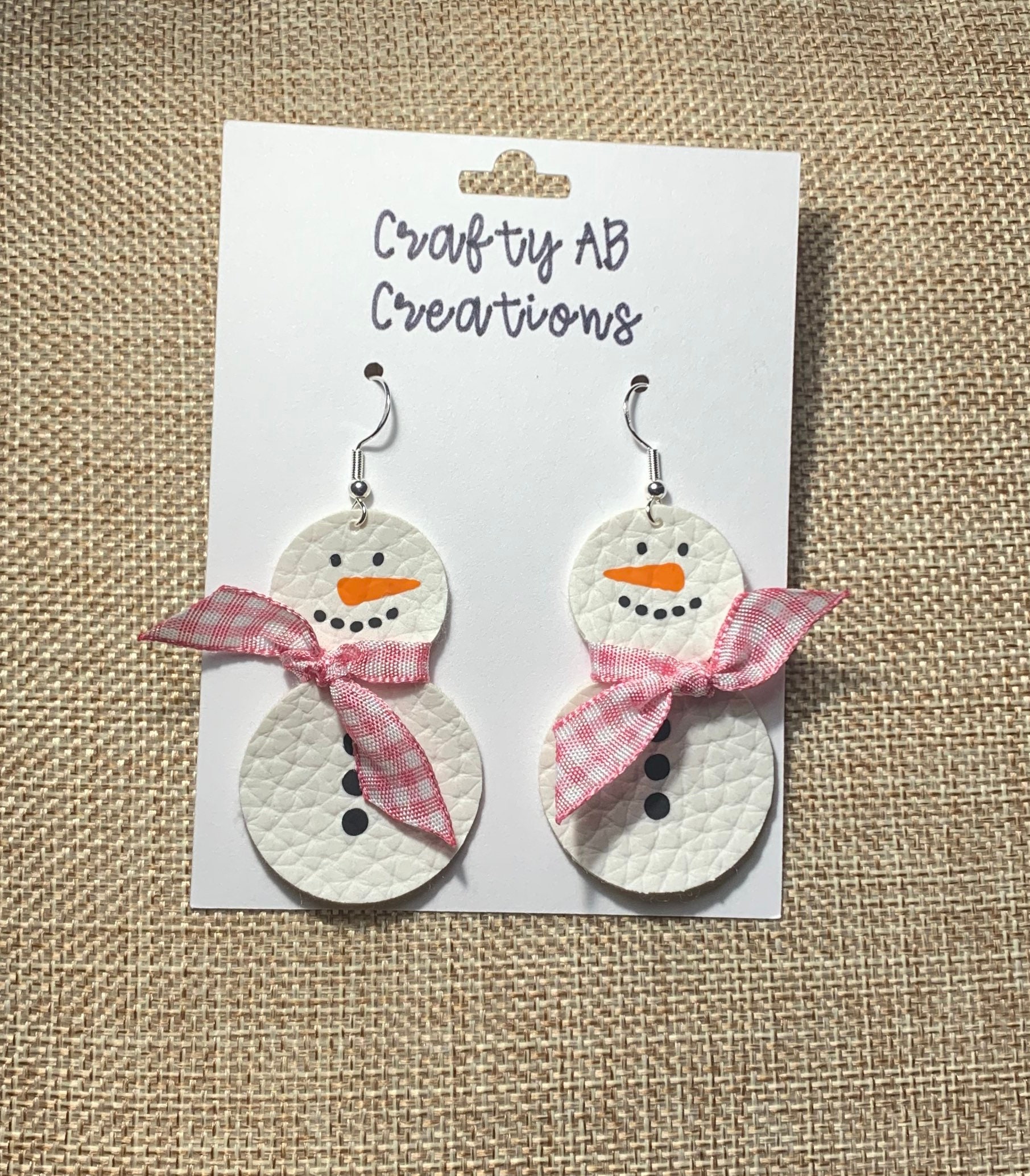 Snowman Earrings - Etsy