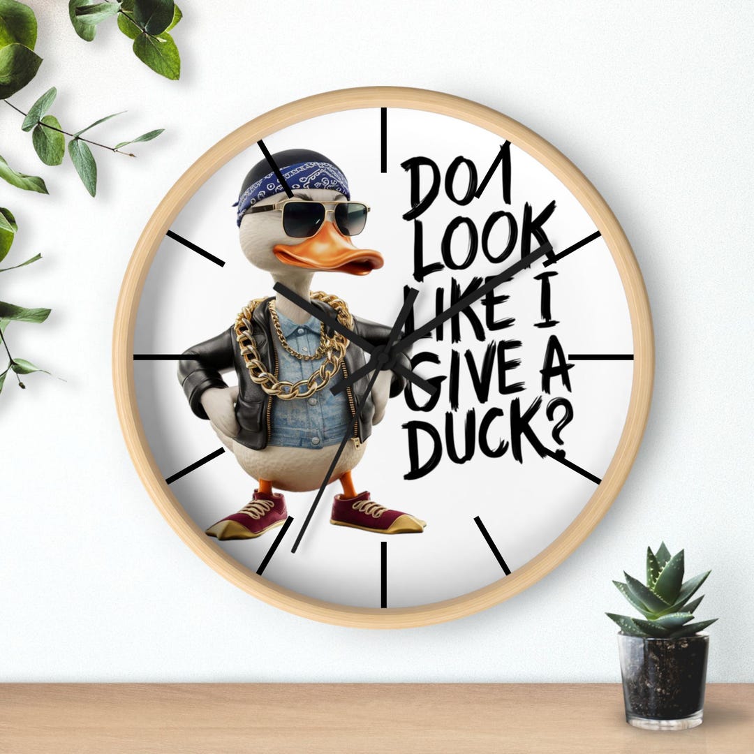 Humorous Cartoon Wall Clock - Etsy