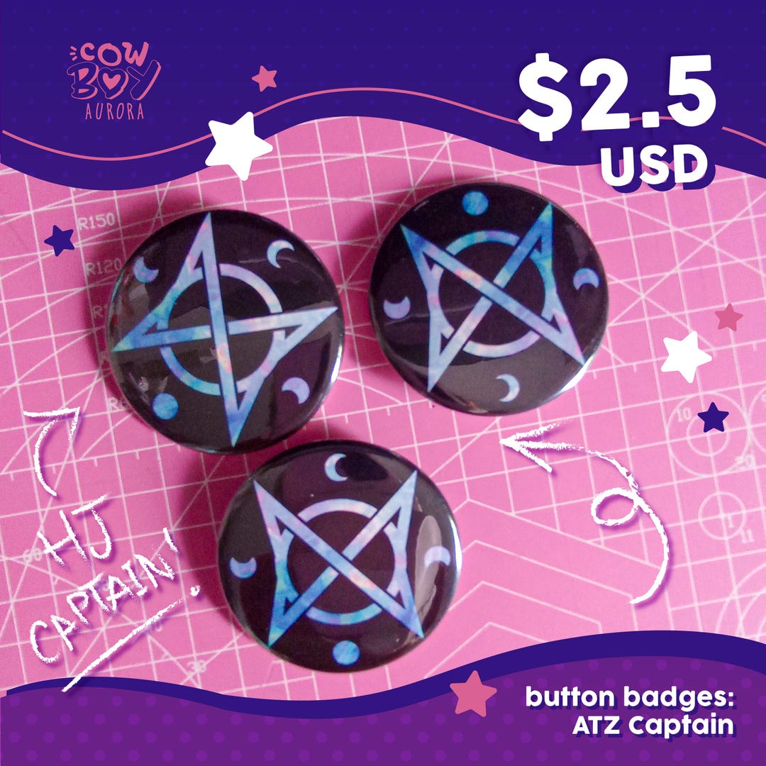 ATEEZ Captain Emblem Button Badge - 2" 16mm Button Pins, Kpop Pins ...