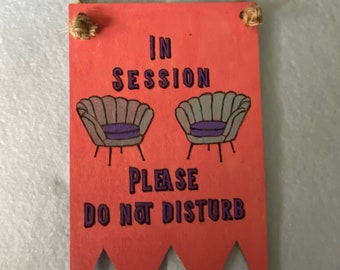 Therapy in Session Sign - Etsy