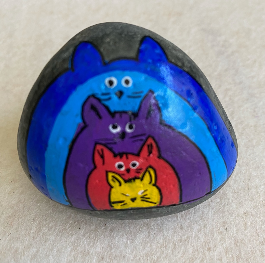 Cat Rock, Whimsical Rock, Pet Rock, - Etsy