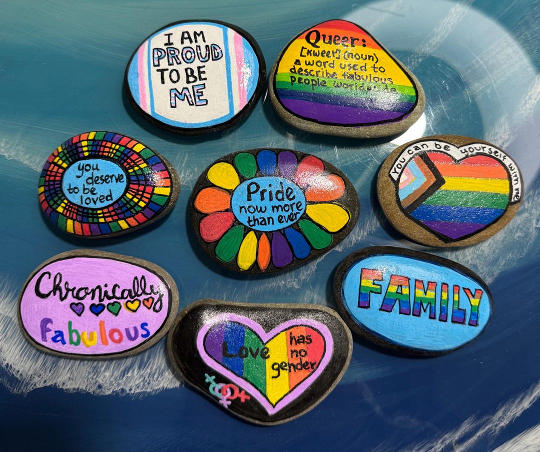 Pride Rocks / Gay / Lesbian / Bisexual / Trans Gender / Non Binary ...
