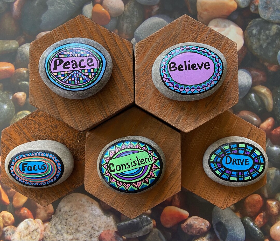 Inspirational Rocks, Word Rocks, Collectibles, Rocks, Unique Gifts ...